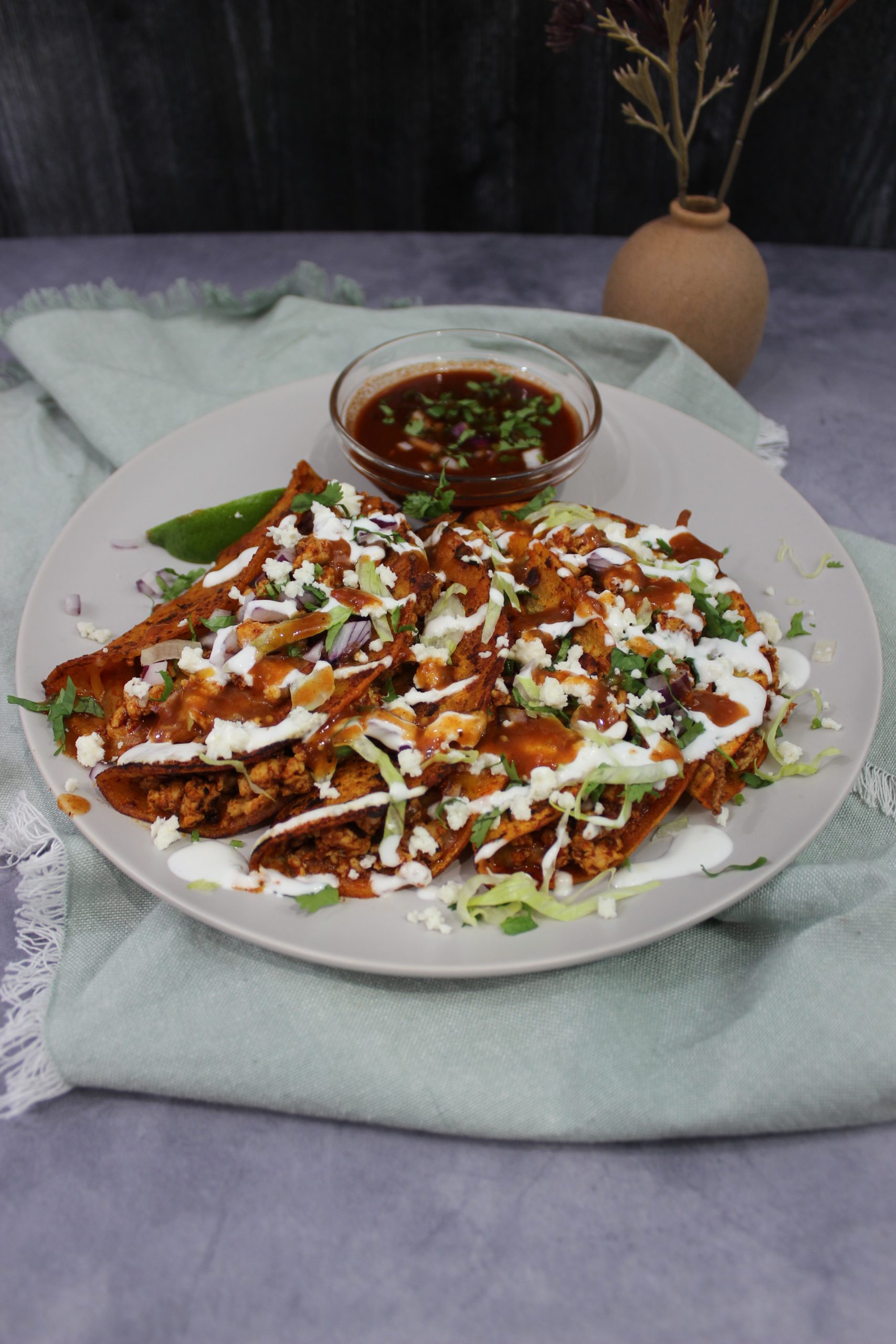 Easy 30 Minute Chicken Birria Taco - Flavored By Fatima